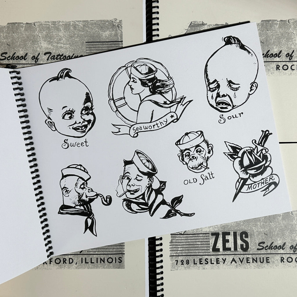 Zeis School of Tattooing (Black Book) – BELZEL BOOKS